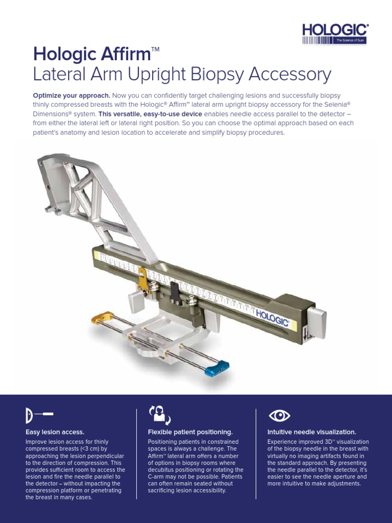 Lateral Arm Upright Biopsy Accessory: Hologic Affirm™ | PDF | Biopsy