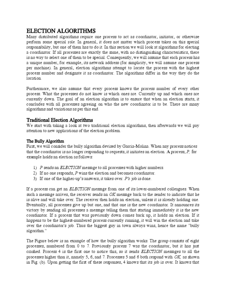 Election Algorithms | PDF | Wireless Ad Hoc Network | Computer Network