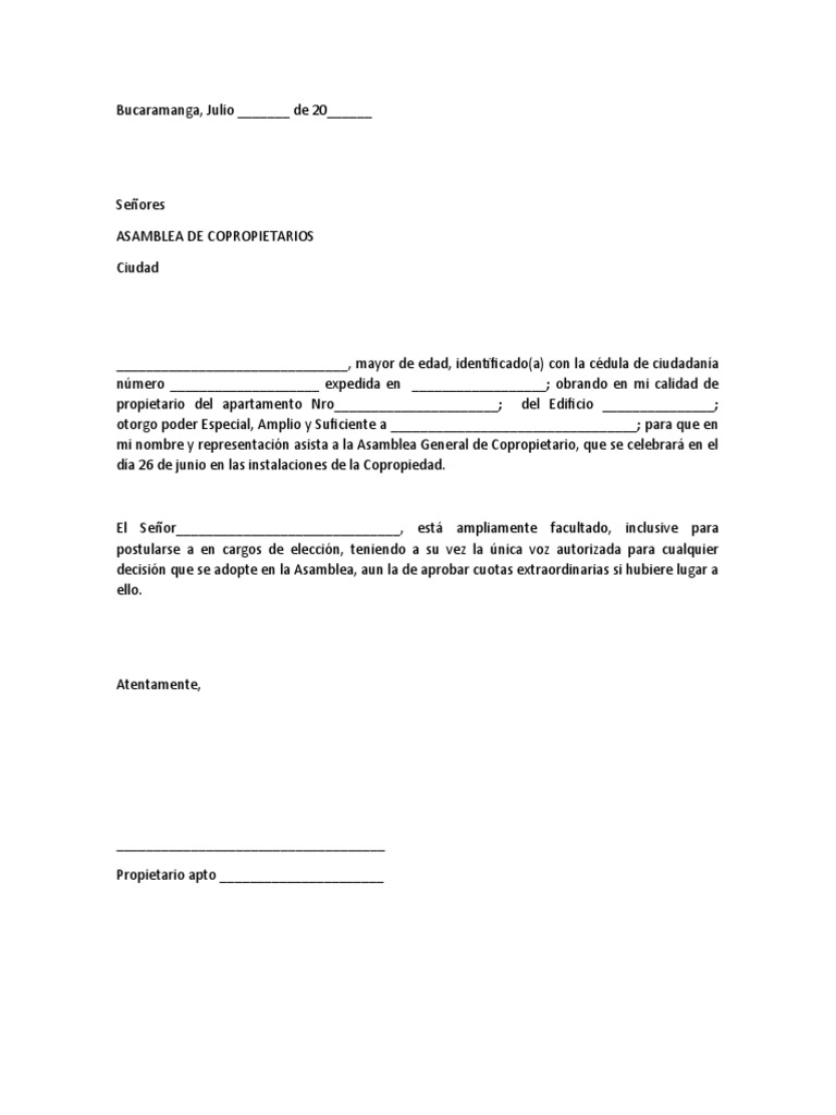 Carta de Poder | PDF
