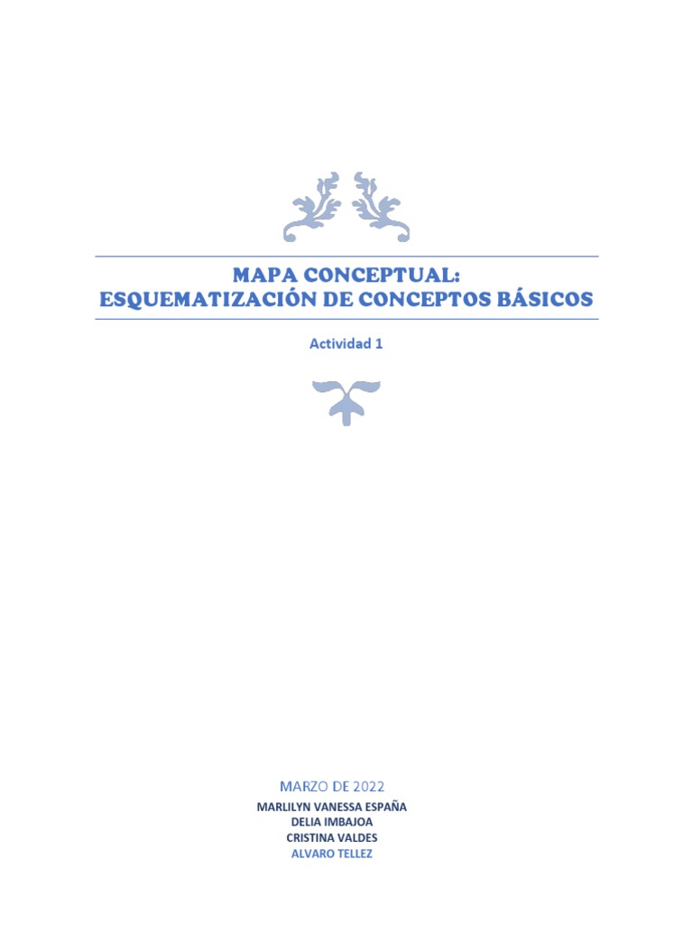 Mapa Conceptual: Conceptos Básicos | PDF