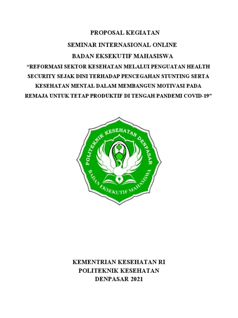 Proposal Kegiatan Webinar Nasional 2021 | PDF