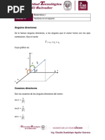 Ángulos Directores en Vectores | PDF | Vector Euclidiano | Ángulo