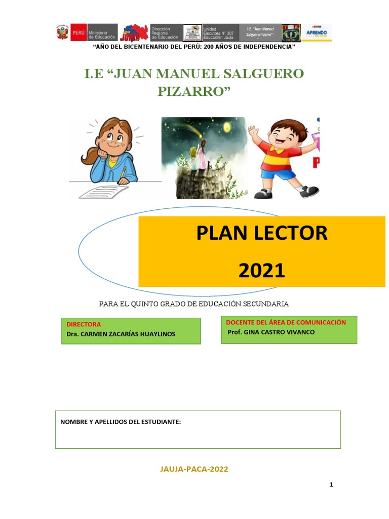 Plan Lector 5° | PDF | Aprendizaje