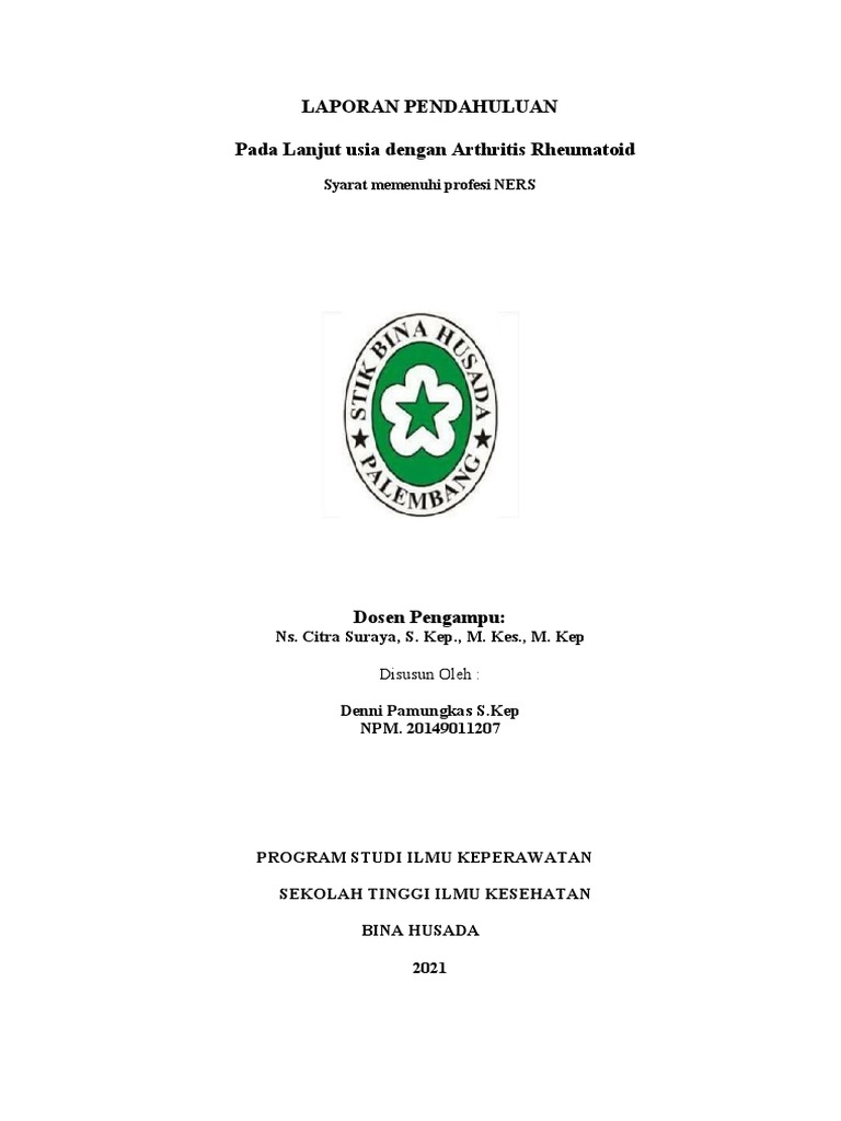 LP Gerontik Arthritis Rheumatoid | PDF