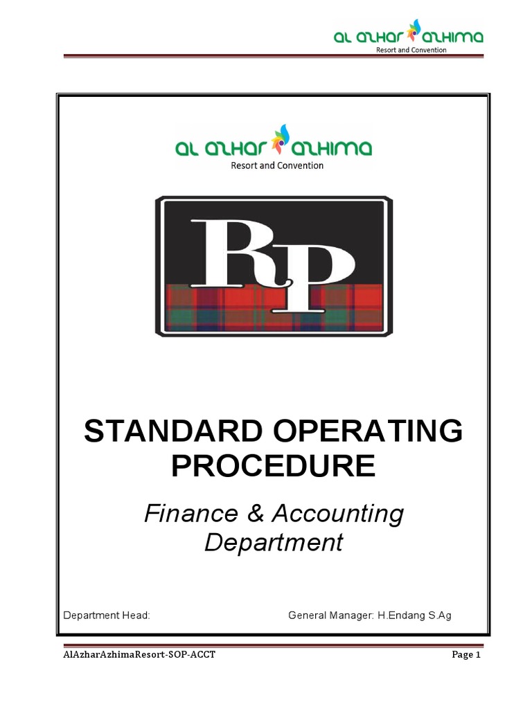 [JUDUL]: Standard Operating Procedures for Finance and Accounting ...