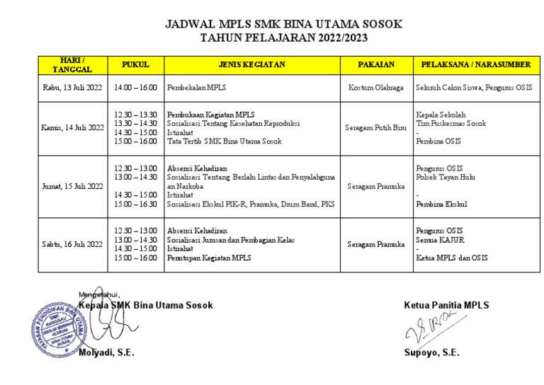 2 Jadwal MPLS 2022 | PDF