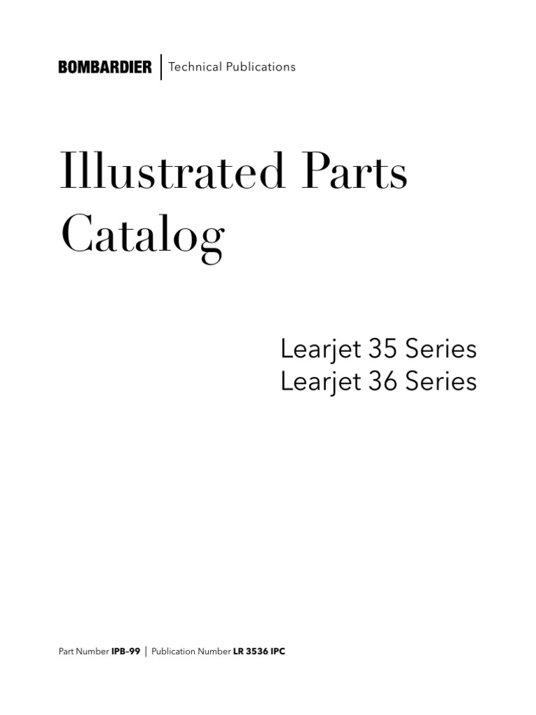 Learjet 35/36 Parts Catalog Guide | PDF | Mail | Aircraft