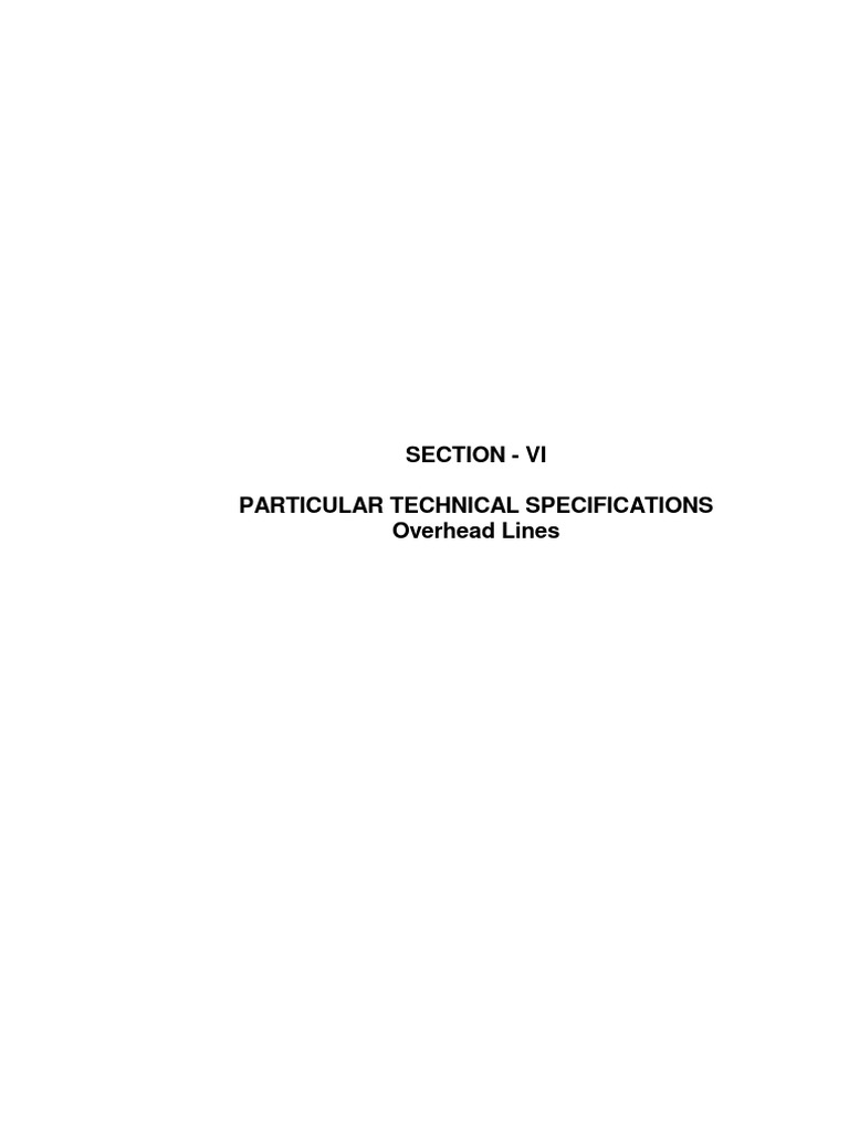 6ContrA31-Section VI-PS-lines Technical Spec - Distribution | PDF ...