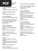 Paroles de "Avant Toi" - Vitaa & Slimane | PDF | Art | Classiques