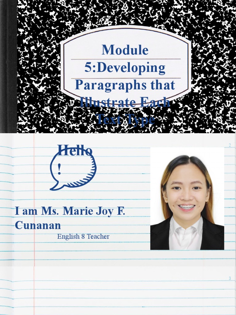 5:developing Paragraphs That Illustrate Each Text Type | Download Free ...