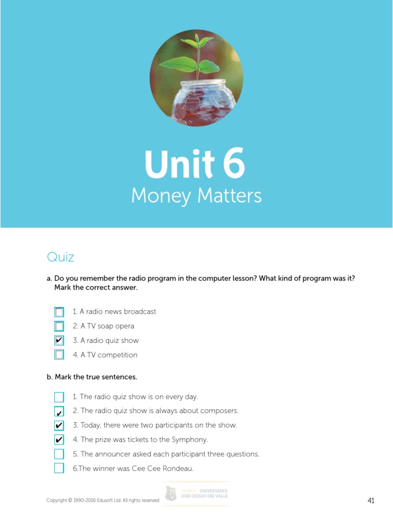 Money Matters: Intermediate 2 | PDF | Prices | Money