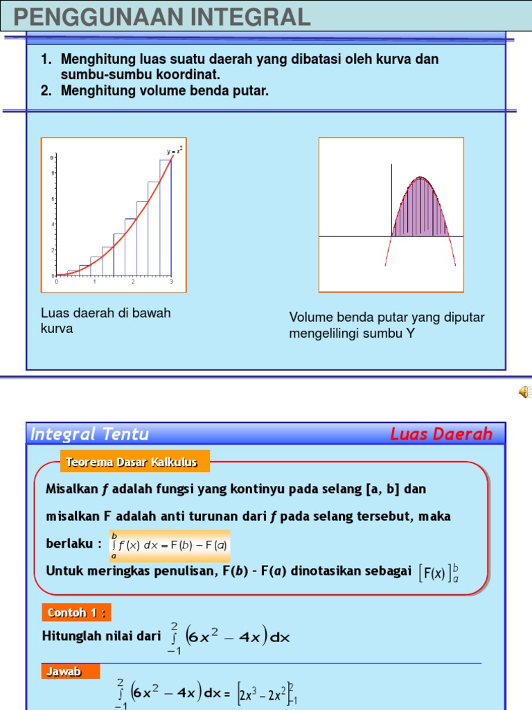 MATEMATIKA 2 (5,6,7) - Aplikasi Integral | PDF