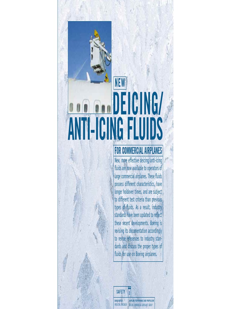 De-Icing and Anti-Icing Fluids | PDF | Aerospace | Aviation