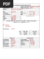 COMPASS ERROR and DEVIATION CALCULATION SHEET | PDF