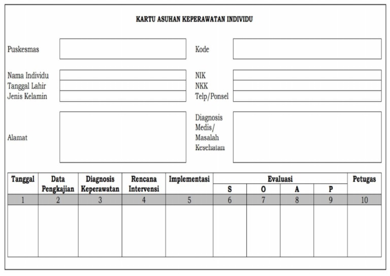 Form Askep Individu | PDF