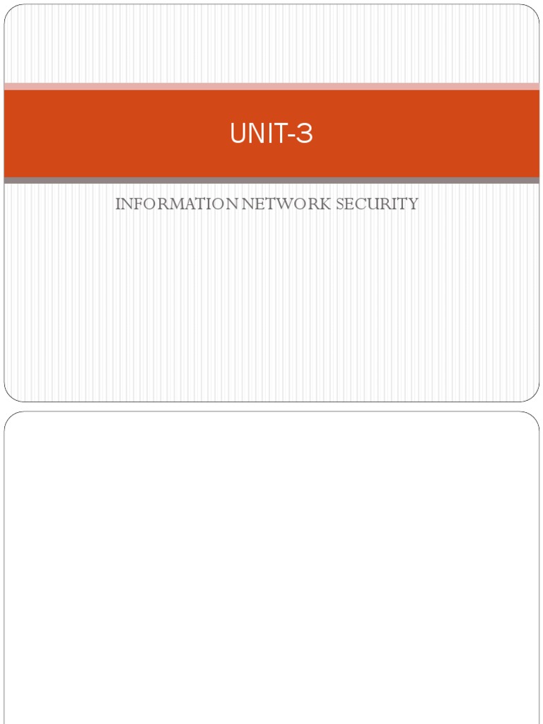 Unit 3 | PDF | Transport Layer Security | Public Key Cryptography
