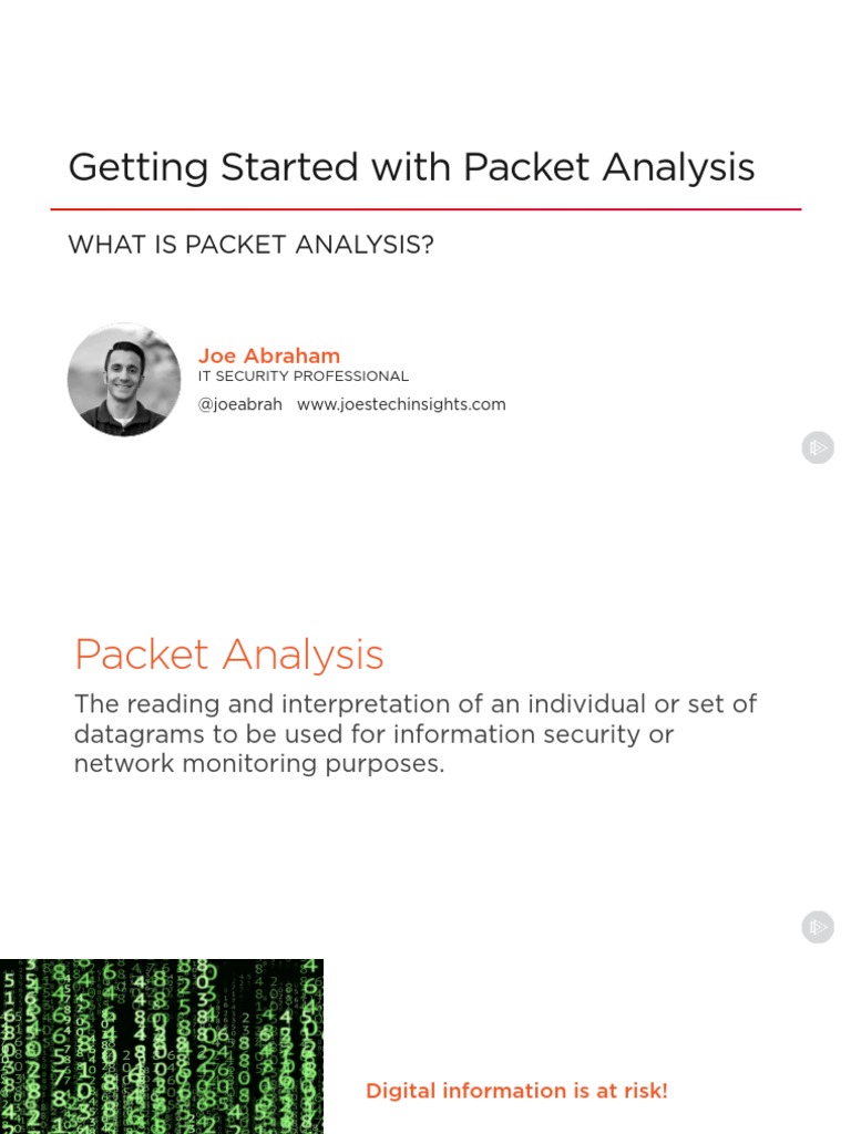 What Is Packet Analysis Slides | PDF | Encodings | Computer Data
