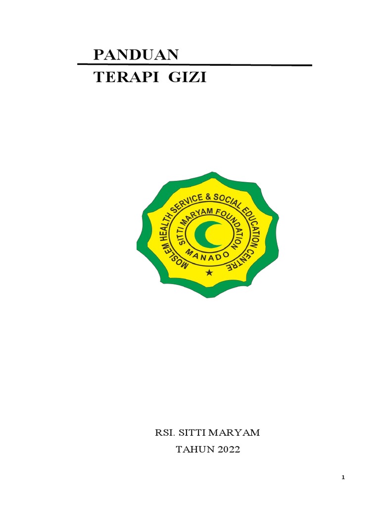 Panduan Terapi Gizi | PDF