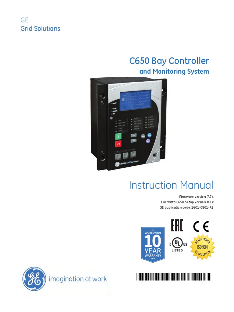 Instruction Manual: C650 Bay Controller | PDF | Digital Electronics ...