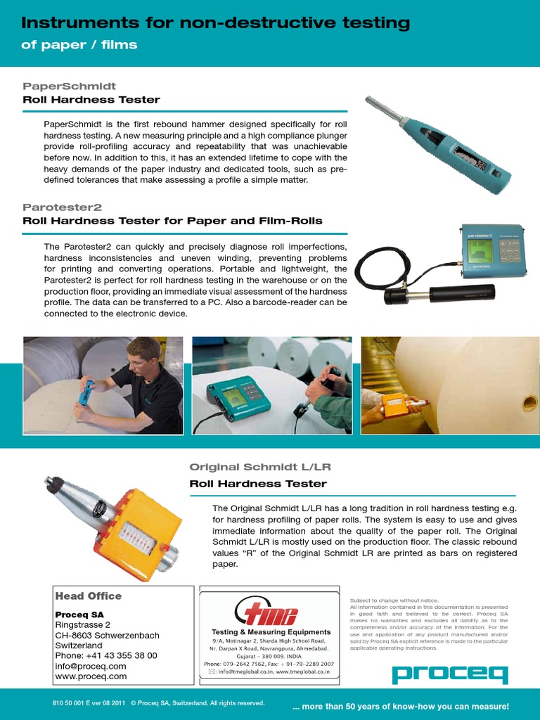 Of Paper / Films: Roll Hardness Tester | PDF | Accuracy And Precision ...