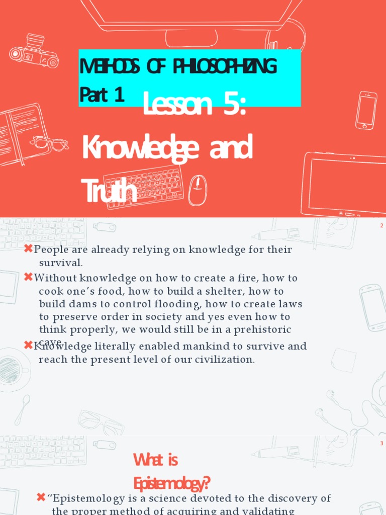 Lesson 5 - Knowledge and Truth - Hand Outs | PDF | Rationalism | Truth