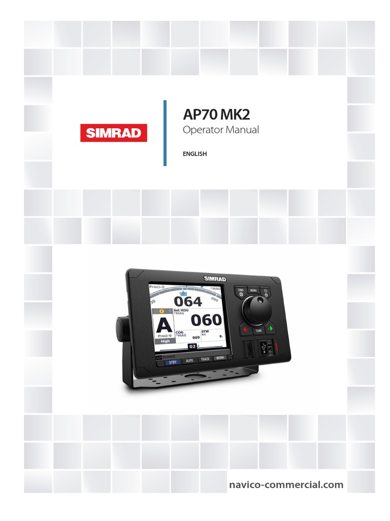 AP70 MK2: Operator Manual | Download Free PDF | Rudder | Menu (Computing)