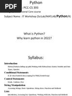 Python PPT | PDF | Python (Programming Language) | Integrated ...
