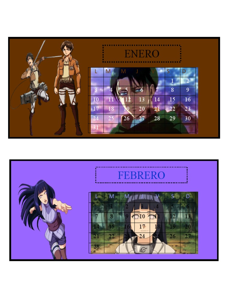 Calendario Anime | PDF