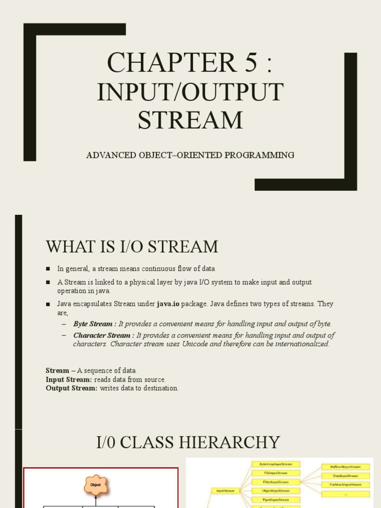 Chapter 5 - JAVA IO | PDF | Method (Computer Programming) | Domain Name