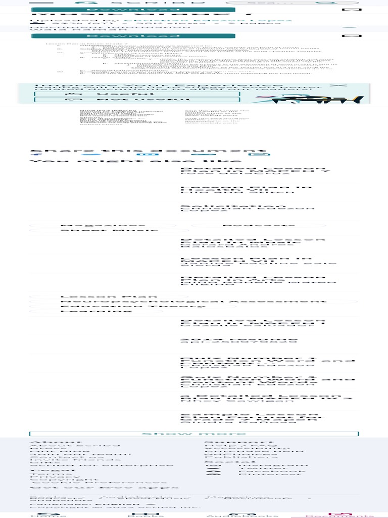 Lesson Plan in Music Grade 7 PDF Lesson Plan | PDF | Scribd | Lesson Plan