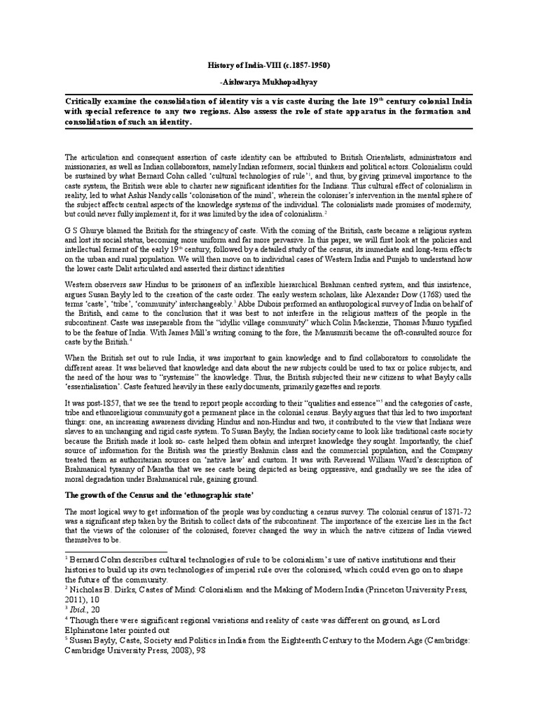 Assignment Caste | PDF | Dalit | Caste