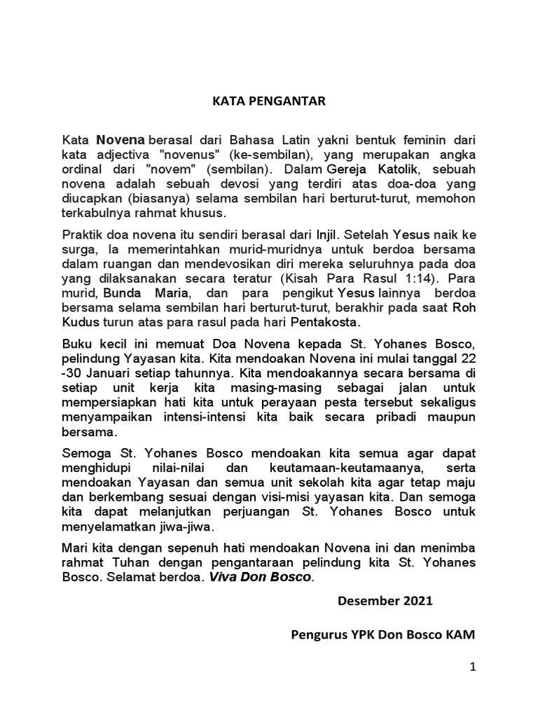 NOVENA DON BOSCO-fix | PDF