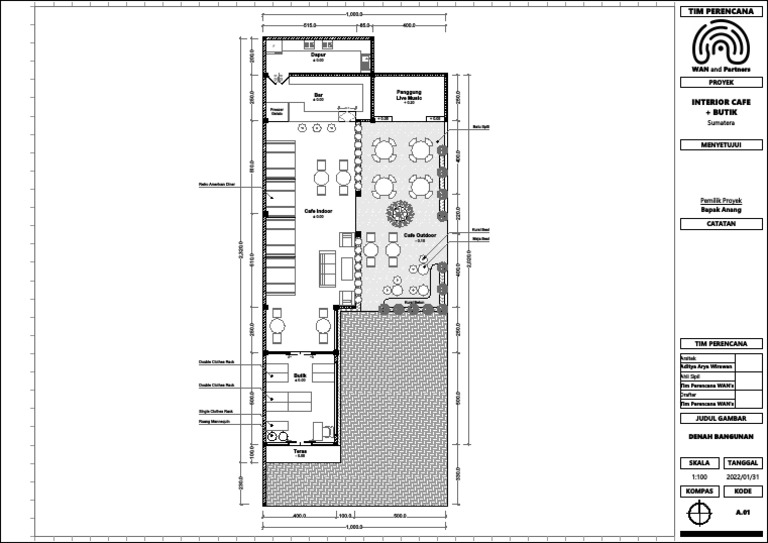 Denah Cafe Sumatera | PDF