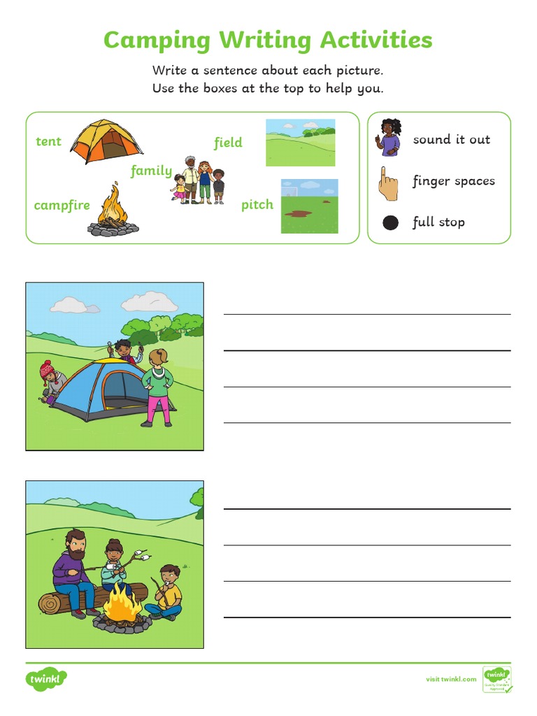 T TP 2679772 Camping Early Writing Activities - Ver - 1 | PDF