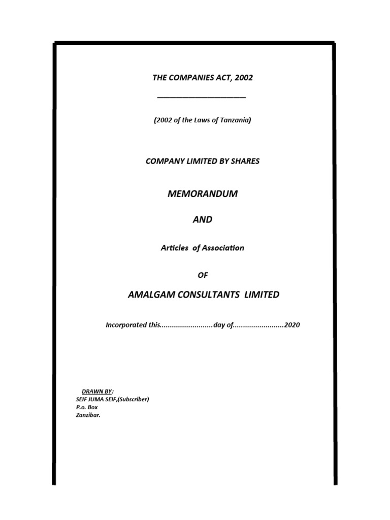 Memarts For Amalgam Consultants | PDF | Stocks | Securities (Finance)