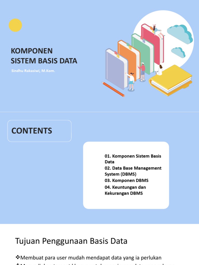 Komponen Utama Sistem Basis Data | PDF