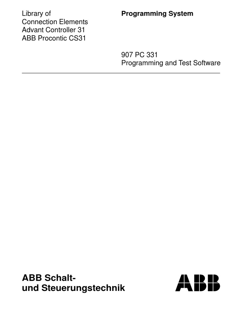 ABB Procontic, PC331 Programming-Software - 7 | PDF | Parameter ...