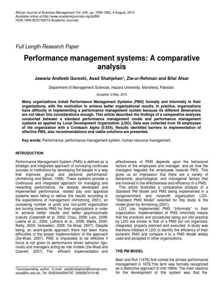 Performance Manajemen System, 2010 | PDF | Performance Appraisal ...