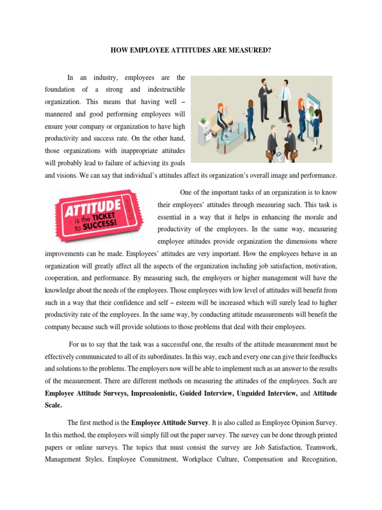 How Employee Attitudes Are Measured? | PDF | Job Satisfaction ...