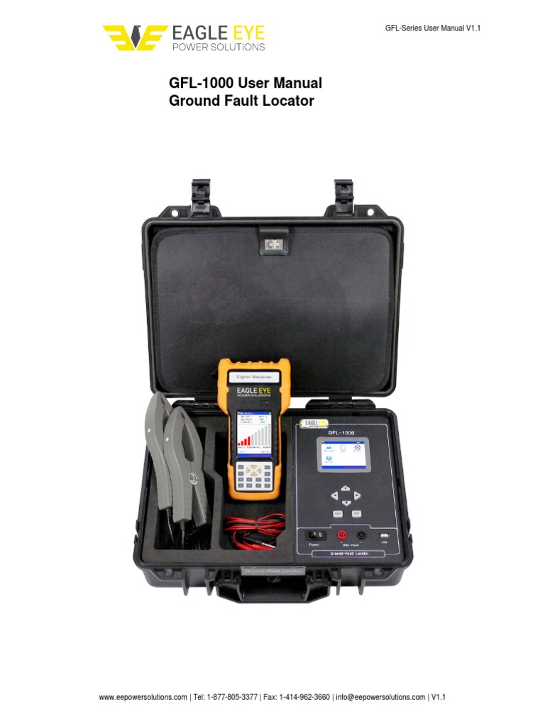 GFL-1000 User Manual Ground Fault Locator | PDF | Capacitor | Spectral ...