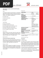 Fosroc Nitocote EP405 TDS | PDF | Concrete | Epoxy