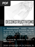 Deconstructivismo | PDF | Medios de arte | Diseño arquitectonico