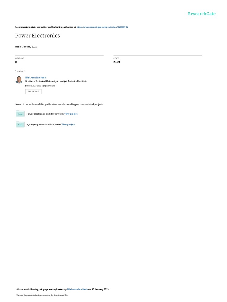 Power Electronics Text Book | PDF | Power Inverter | Operational Amplifier