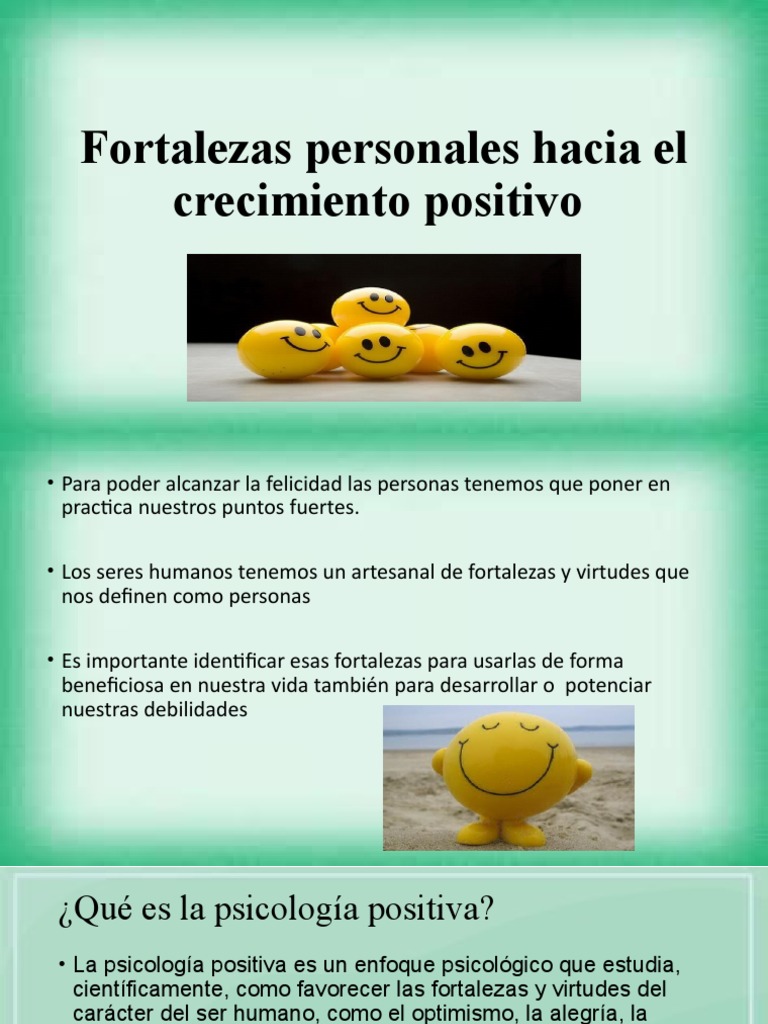 Fortalezas Personales Hacia El Crecimiento Positivo | PDF | Psicologia ...