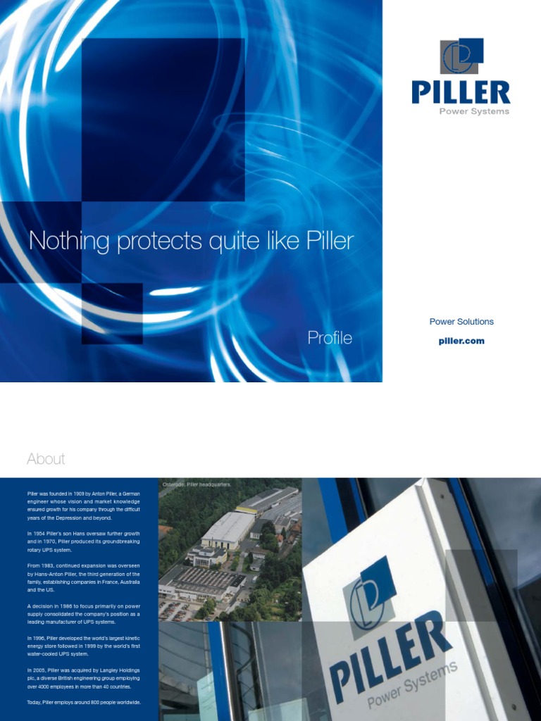 Nothing Protects Quite Like Piller: Profile | PDF