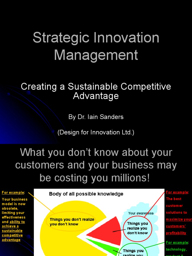 Strategic Innovation Management | PDF | Business Model | Strategic ...