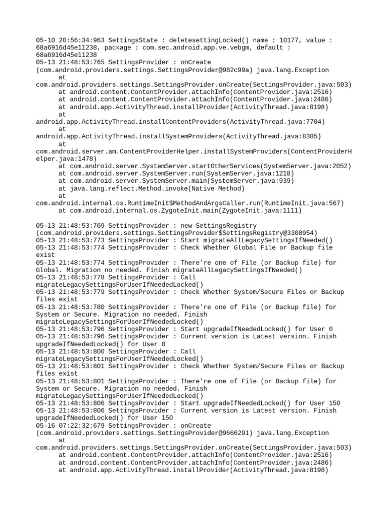 Settings Provider Pdf Java Programming Language Backup