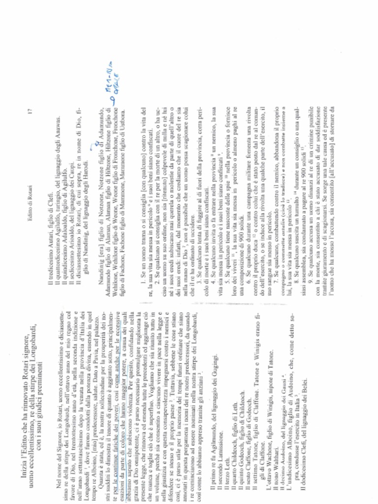 92098-Editto Di Rotari 1 | PDF