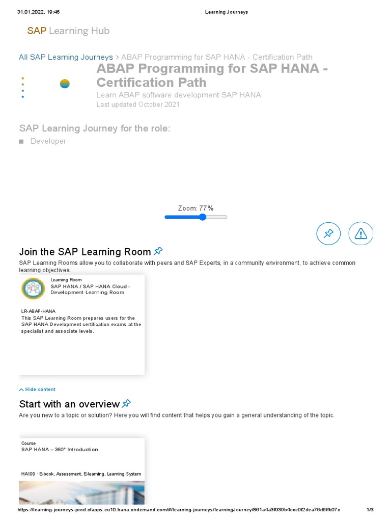 ABAP Programming For SAP HANA | PDF | Educational Technology | Learning