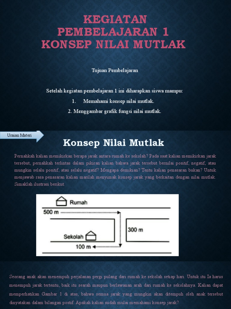 Konsep Nilai Mutlak Kelas X | PDF